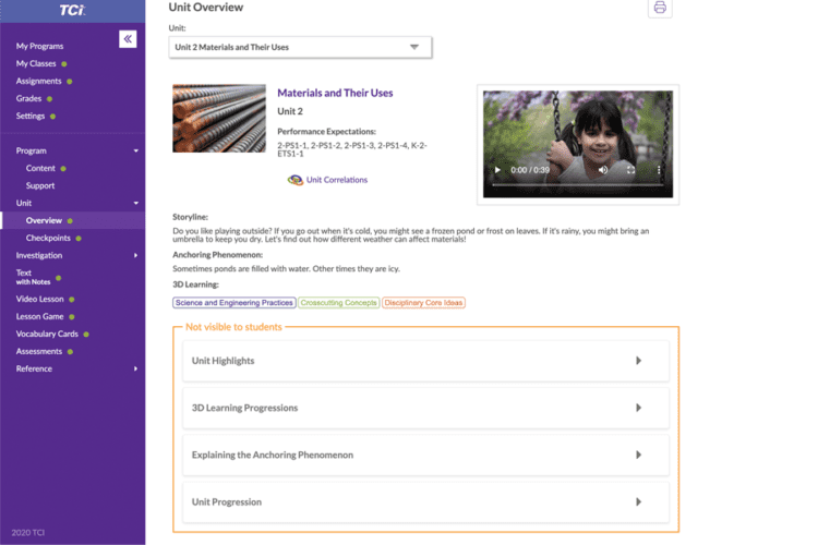 TCI | Interactive K-8 Science Curriculum | Online Science Textbook