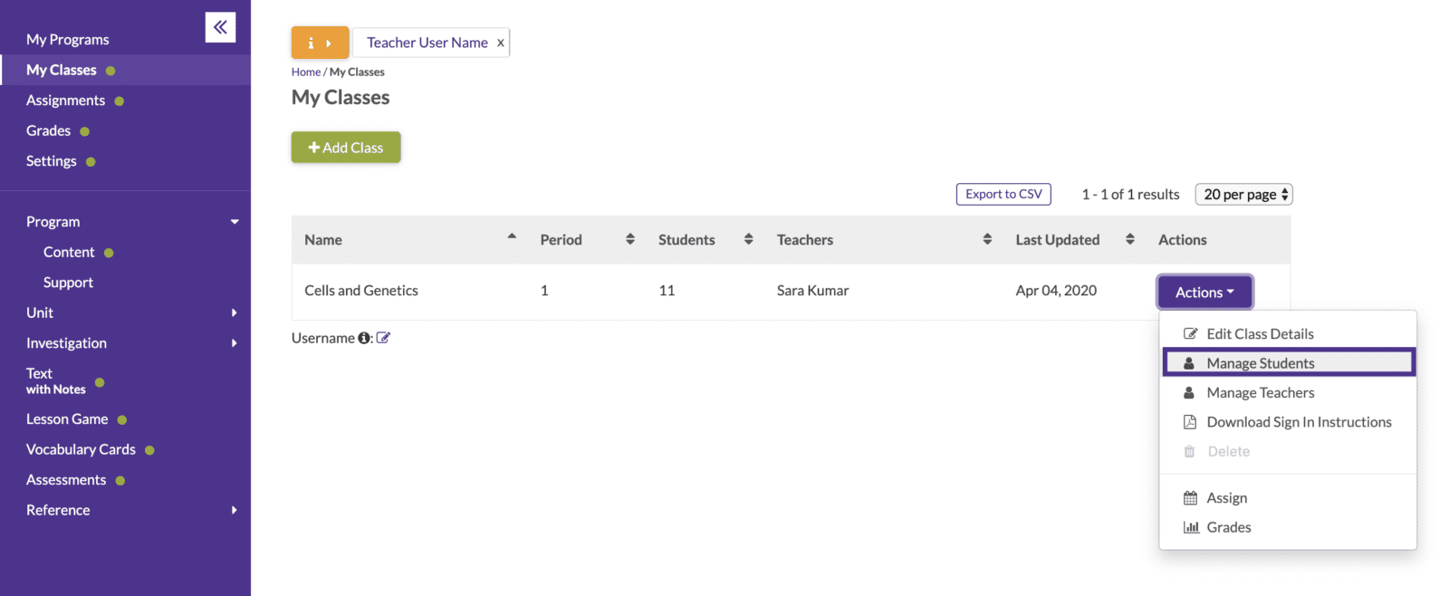 New! Sign In as a Student Feature | TCI