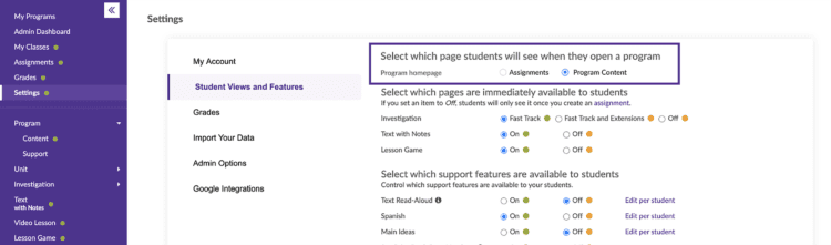 New! Student Assignment Filters | TCI