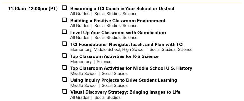 2024 - Back to School Summit | TCI